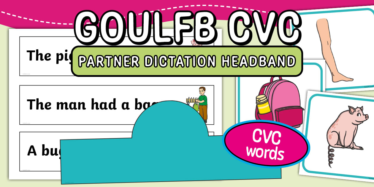 GOULFB CVC Partner Dictation Headband Activity Pack