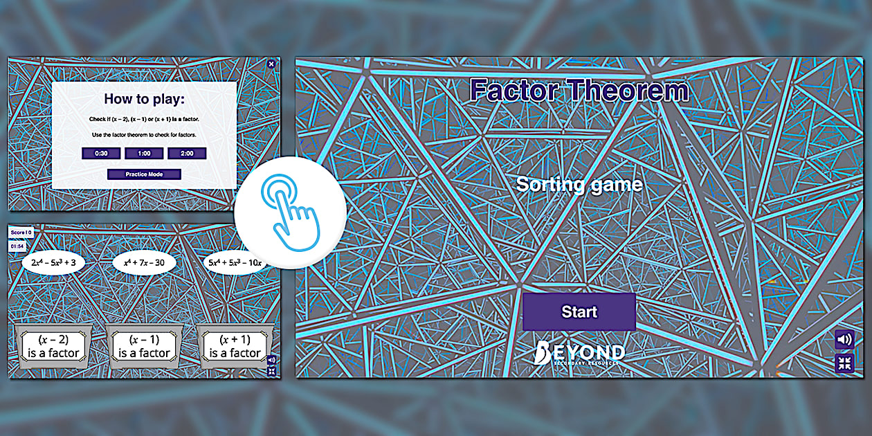 👉 Factor Theorem Sorting Game - Twinkl