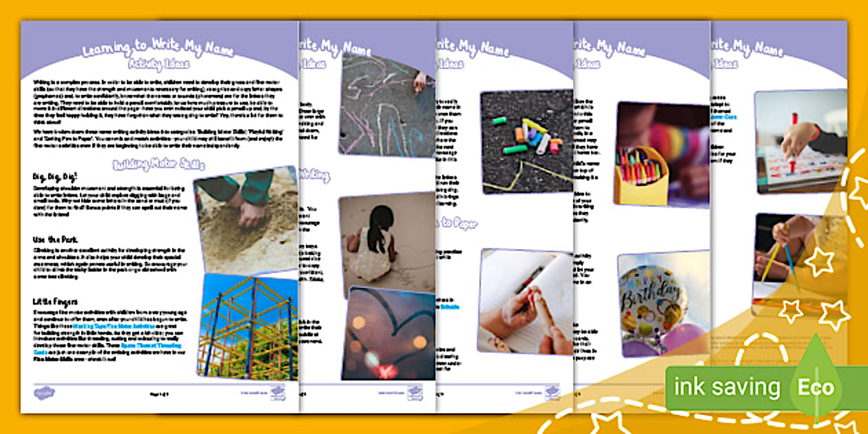 Learning to Write My Name Activity Ideas - Twinkl