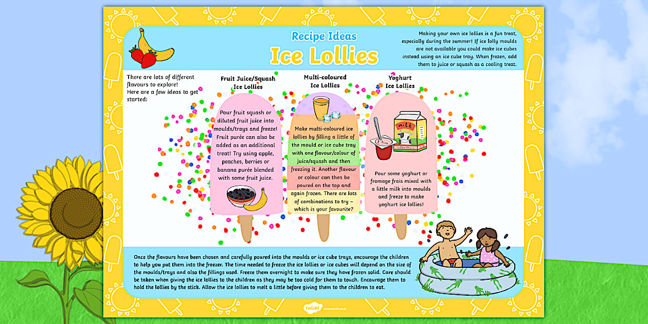 How to Make Ice Lollies | Ice Lolly Recipes | Twinkl