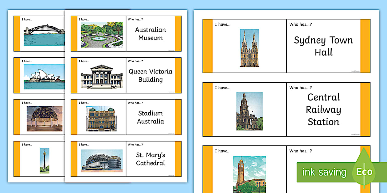 Cartes en boucle : Les grandes villes anglophones : Sydney - Anglais LV
