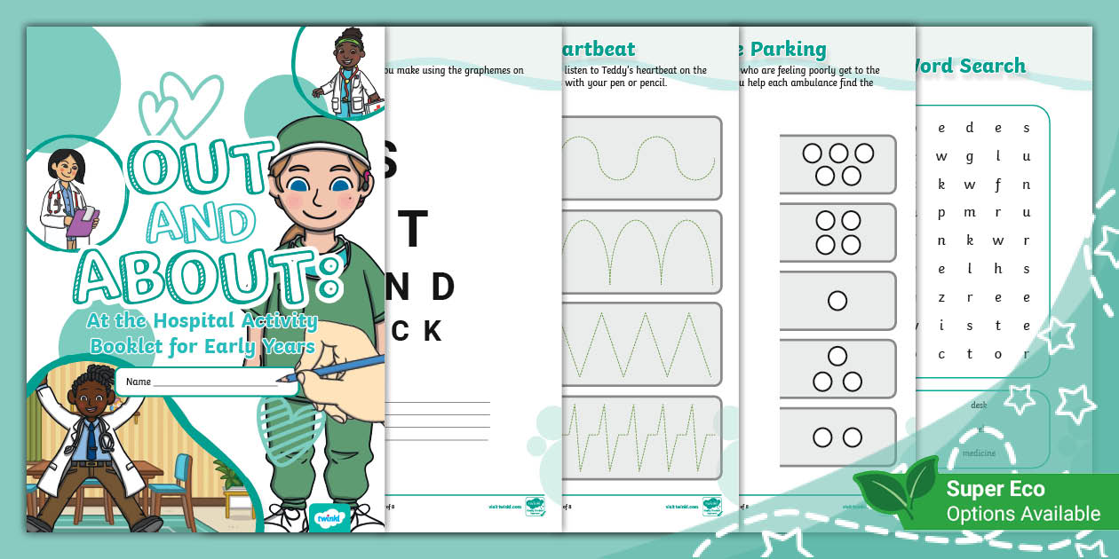 Hospital-Themed Activity Booklet for Early Years - Twinkl