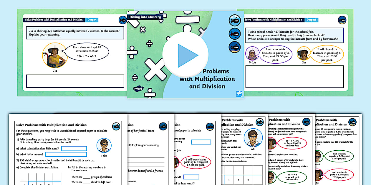 👉 Y5 DiM: Step 11 Solve Problems with Multiplication &Division