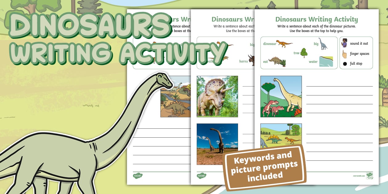 * NEW * Dinosaurs Early Writing Activities | Twinkl