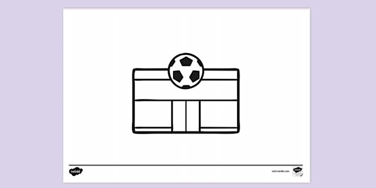 Sports Shop Map Icon | KS1 Colouring Sheets | Twinkl