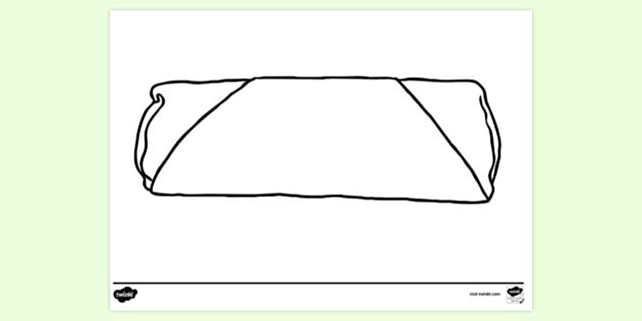 Spring Roll Colouring | Colouring Sheet (Teacher-Made)