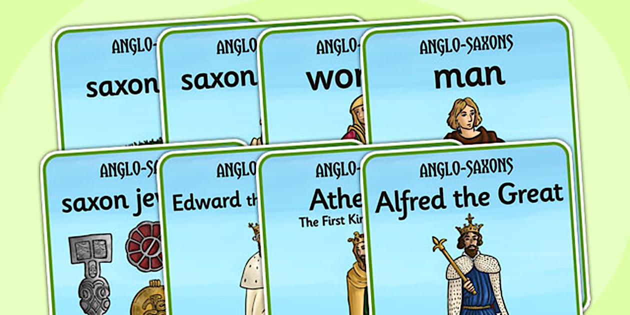 Anglo Saxons Display Posters (teacher made) - Twinkl