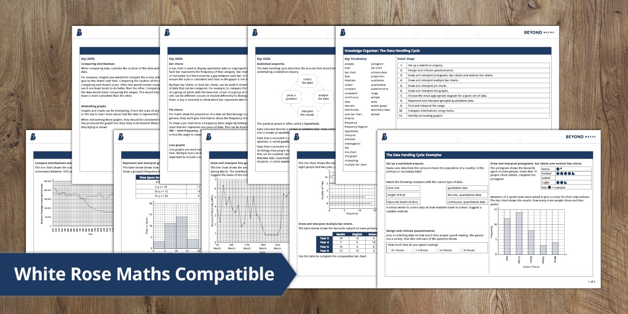 👉 The Data Handling Cycle - Knowledge Organiser - Twinkl