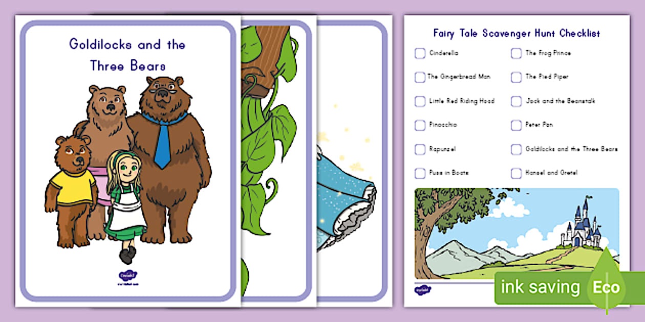 Fairy Tale Scavenger Hunt Activity (teacher made) - Twinkl