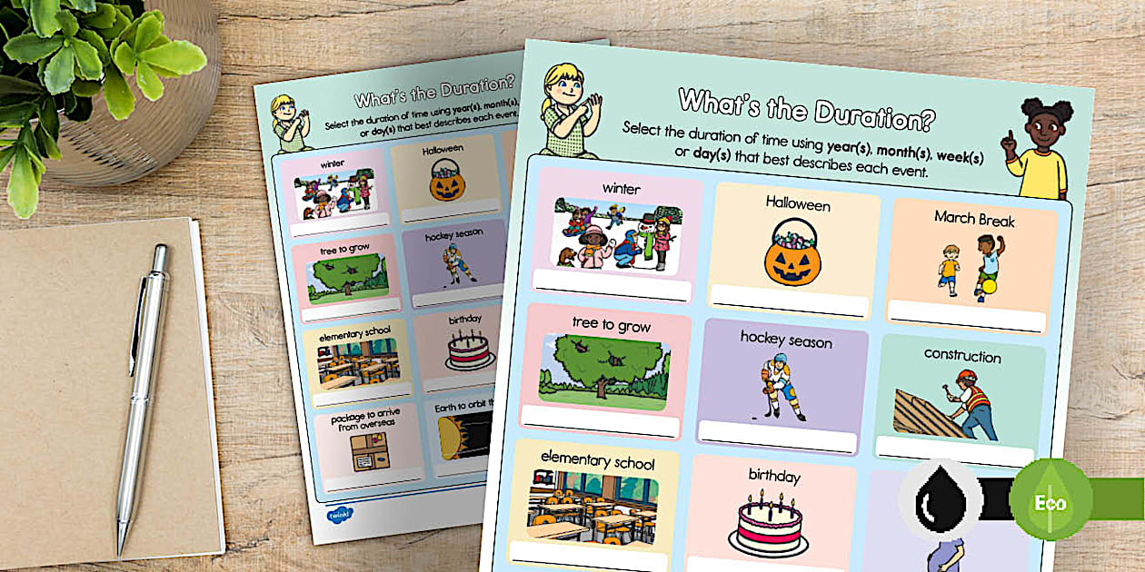 Describing Time: Days, Weeks, Months or Years? - Twinkl