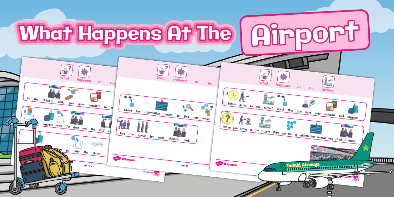 Twinkl Symbols: What Happens at the Airport?