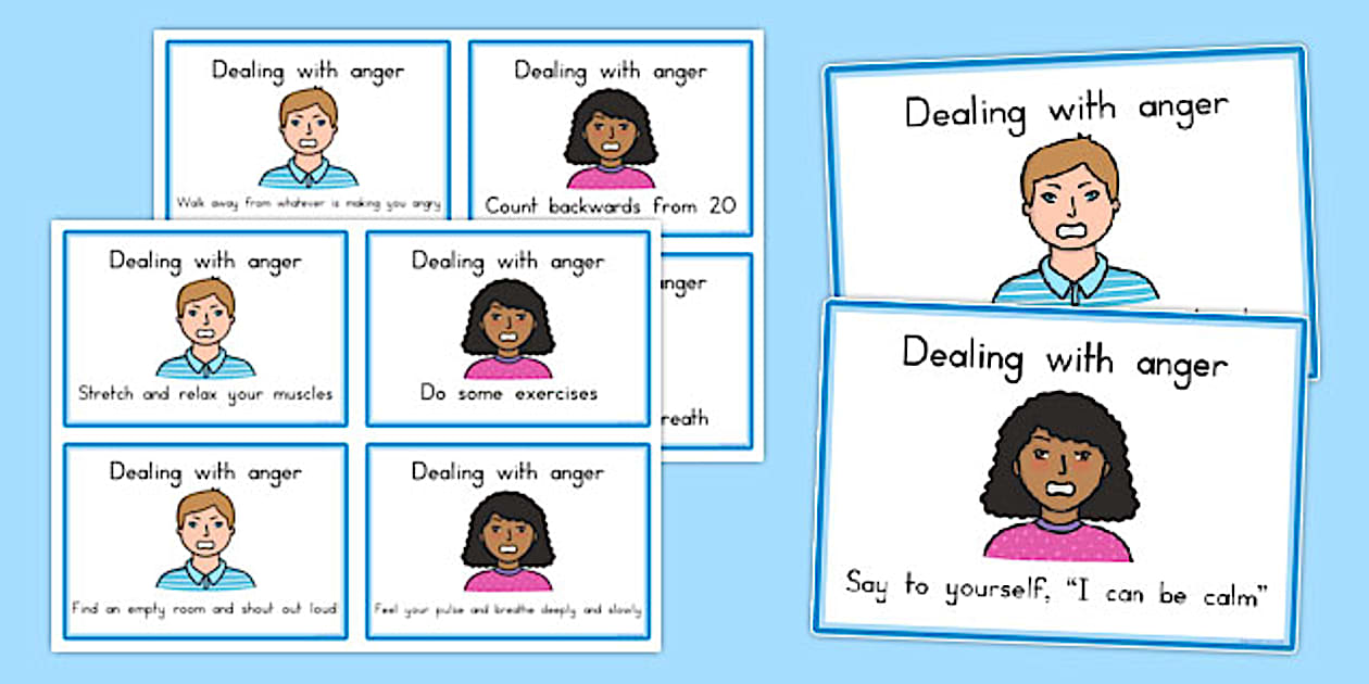 SEL How To Help Your Anger Cards (Teacher-Made) - Twinkl