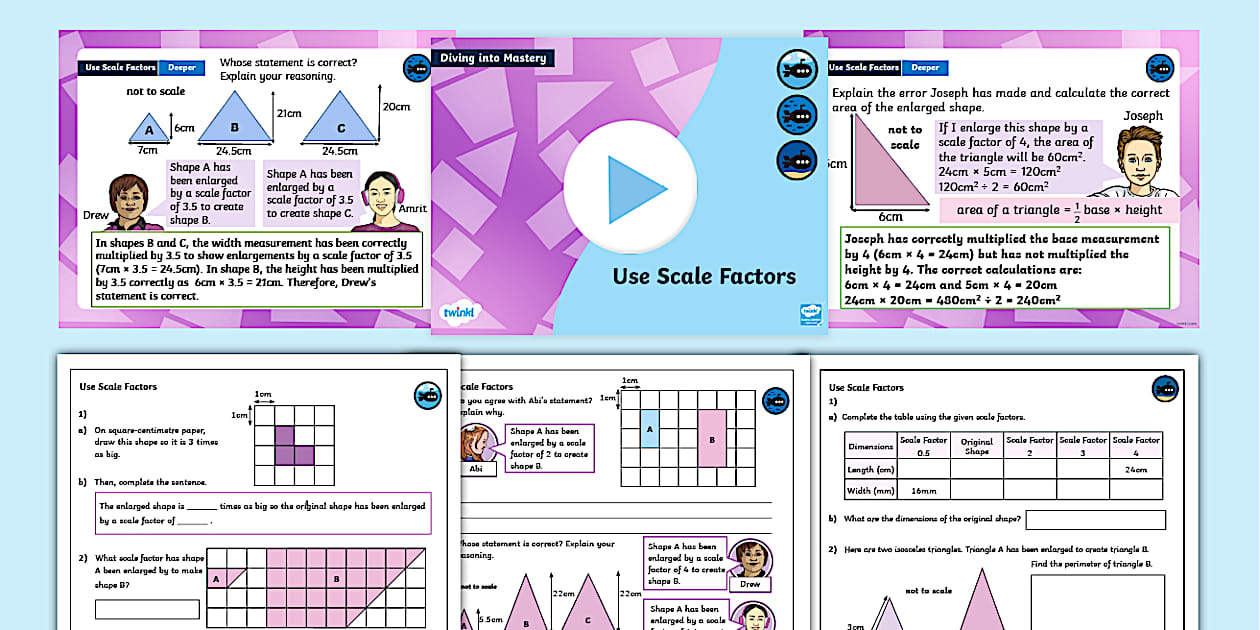 👉 Y6 DiM: Step 6 Use Scale Factors Teaching Pack - Twinkl