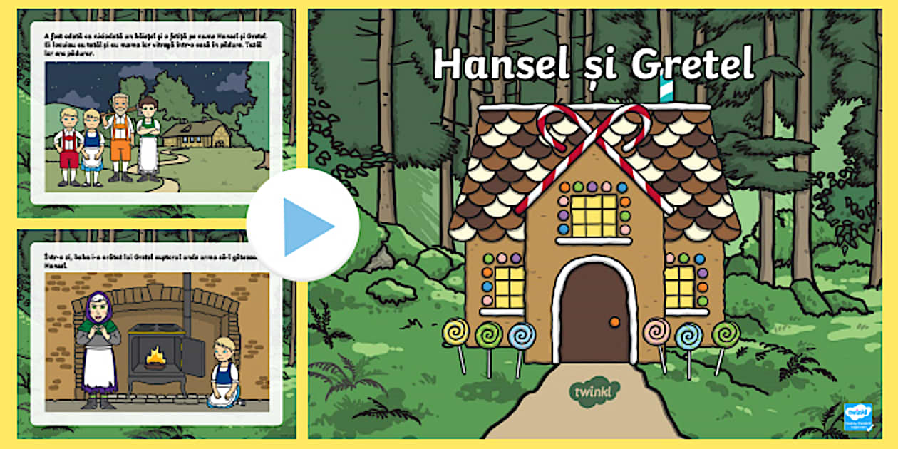 Hansel și Gretel - Poveste PowerPoint - Twinkl