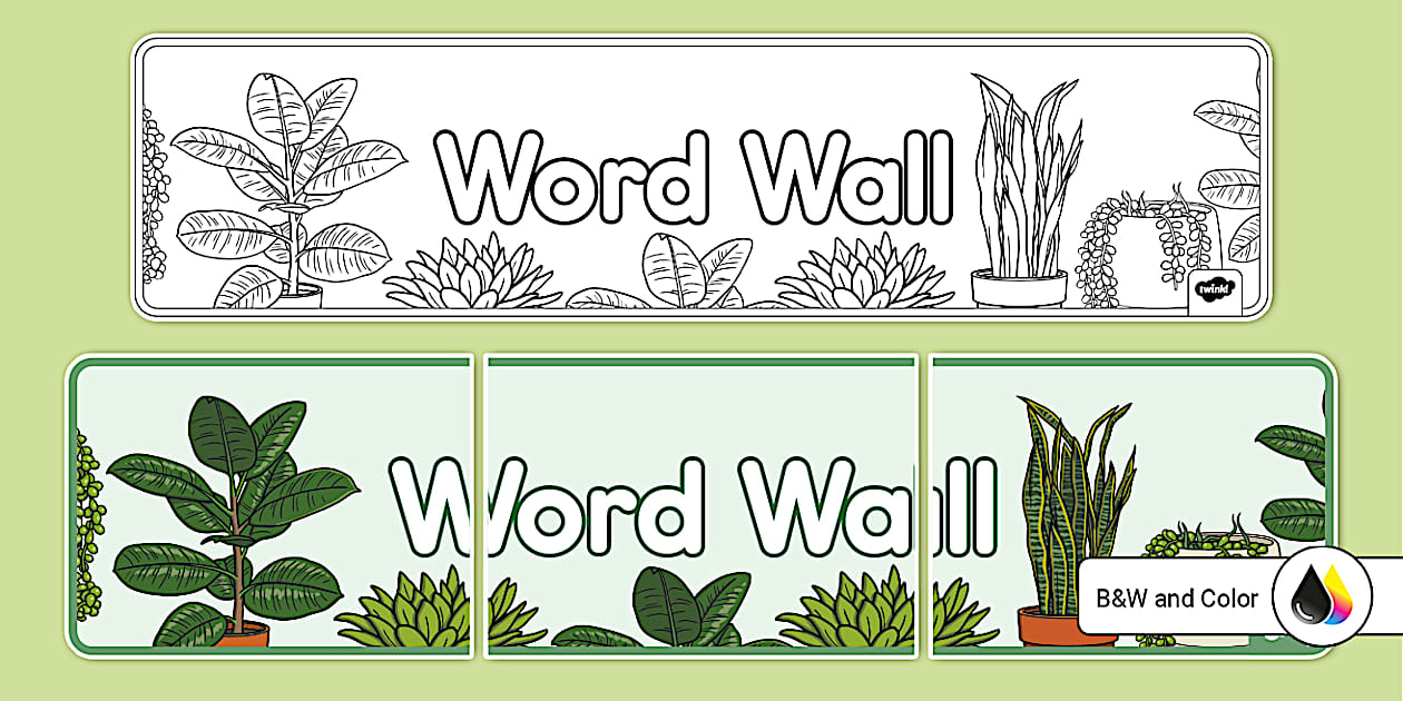 Word Wall Banner (teacher made) - Twinkl