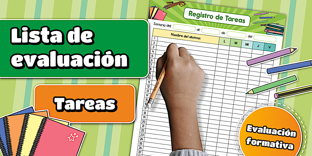 Lista de evaluación: Tareas