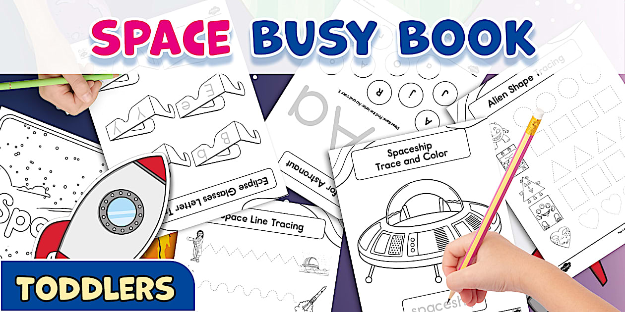 Space Toddler Busy Book (teacher made) - Twinkl