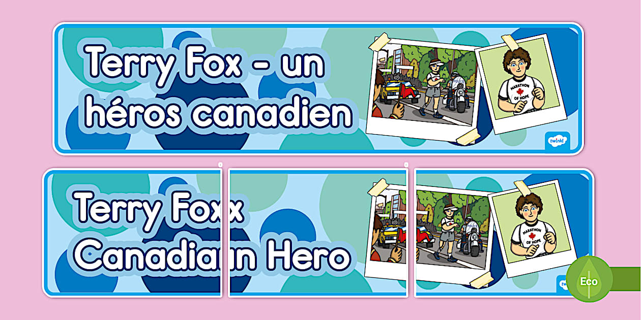 Terry Fox Display Banner - Grades K-3
