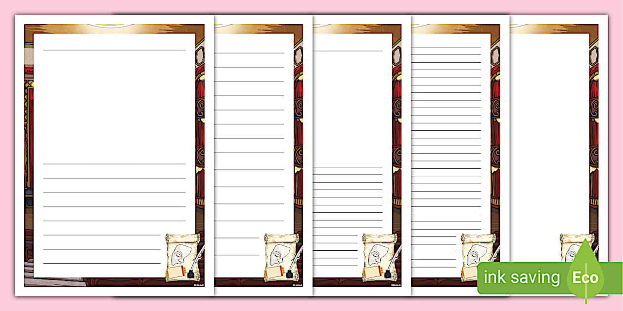 Play Script Page Borders (teacher made) - Twinkl