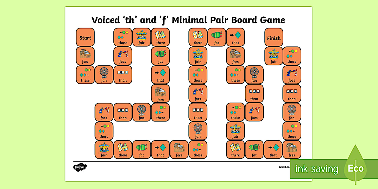 'f' and 'b' Minimal Pairs - Speech Pathology (teacher made)