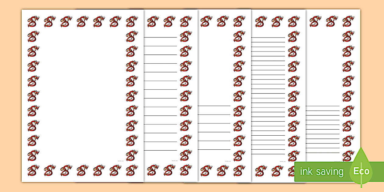 Chinese New Year Page Border | Australia Primary Resource