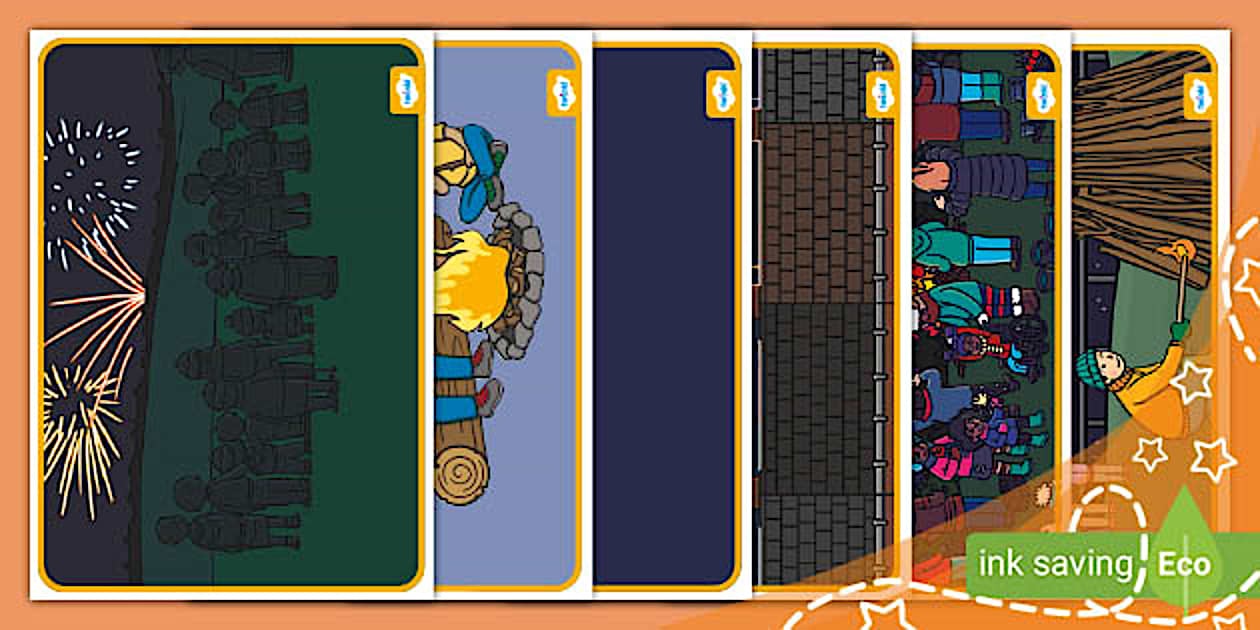 Bonfire Night-Themed Mark-Making Image Reveal Activity