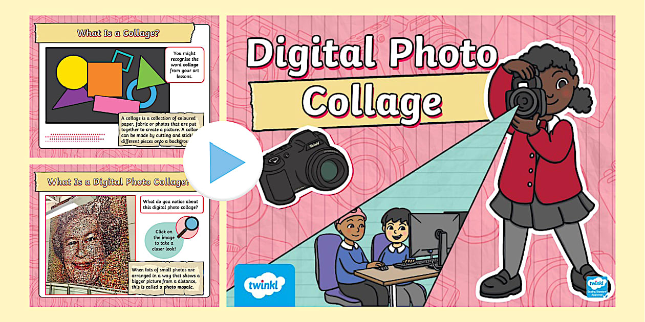 KS1 Digital Photo Collage Activity PowerPoint - Computing UK
