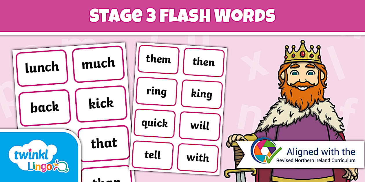 Stage 3 Flash Words