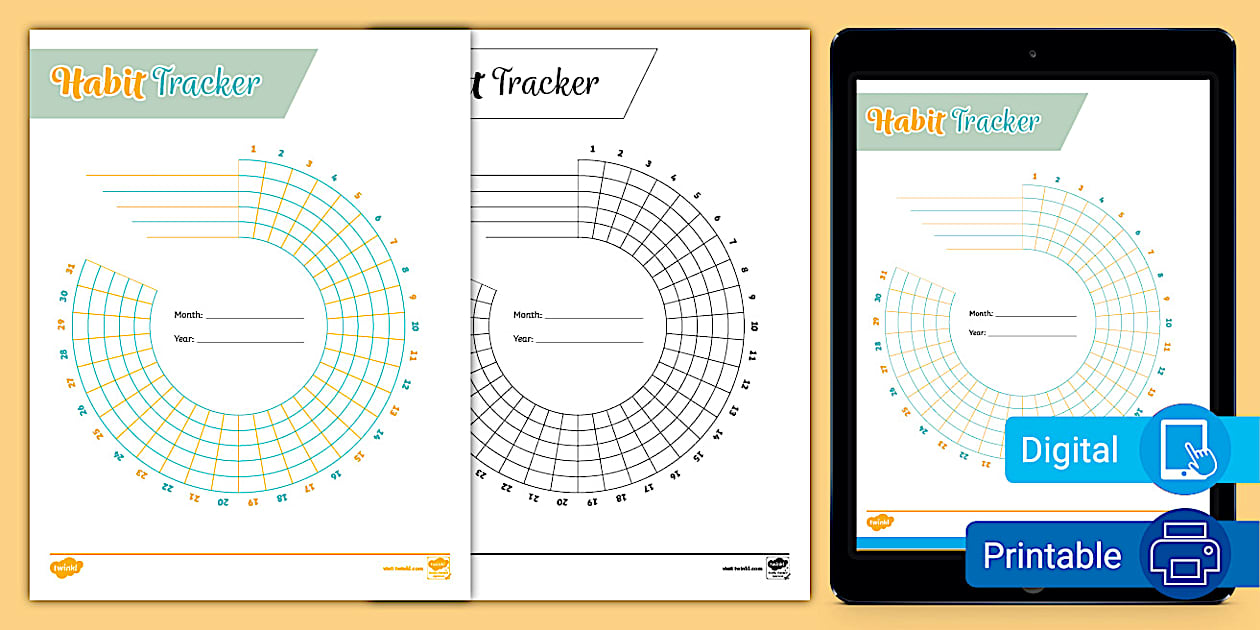 Circle Habit Tracker (teacher made) - Twinkl