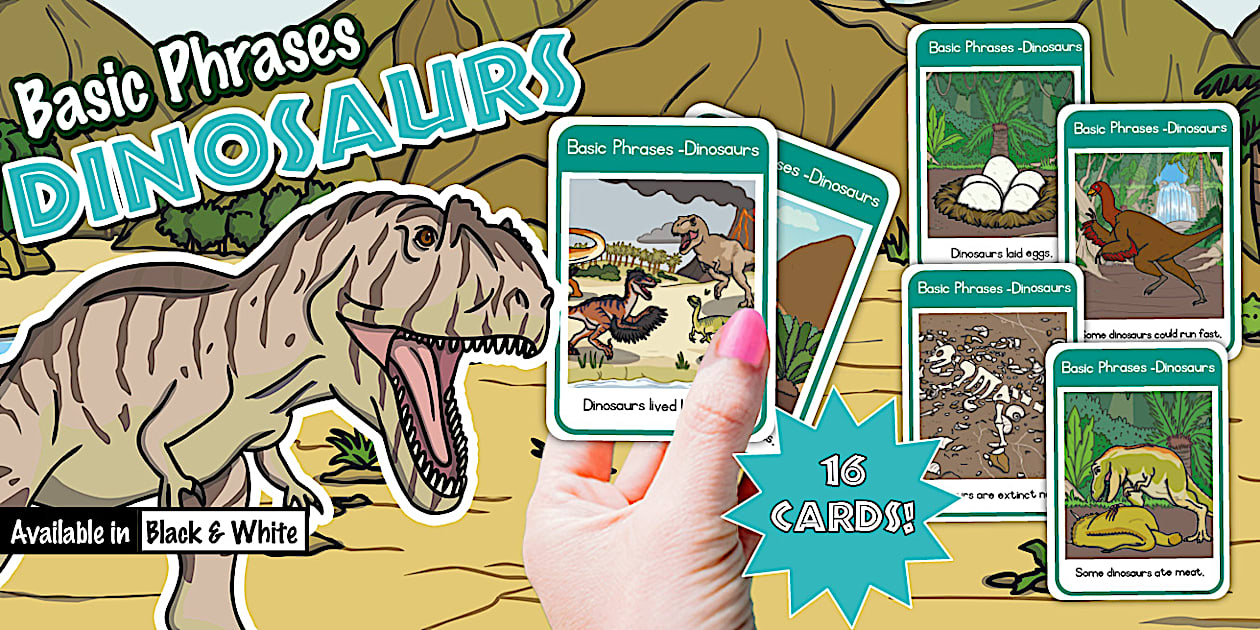 Grade R English - Basic Phrases: Dinosaurs (CAPS Aligned)