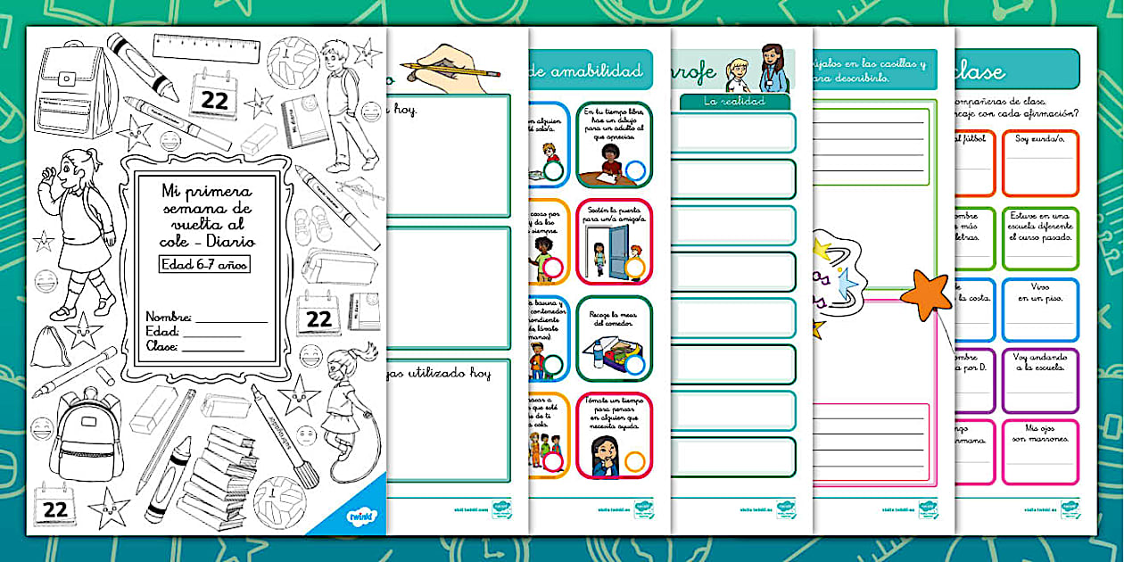 Cuadernillo: Mi primera semana de vuelta al cole - 1º Ciclo