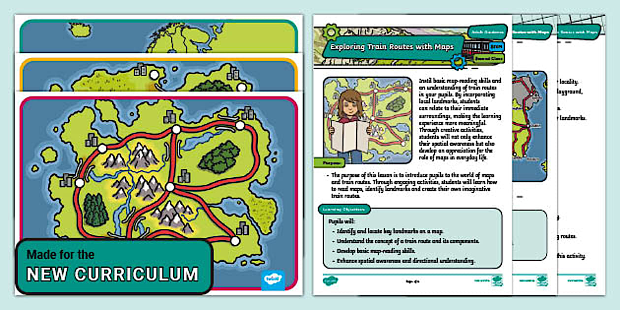 Geography Of Train Routes Teacher Guidance | Twinkl Ireland