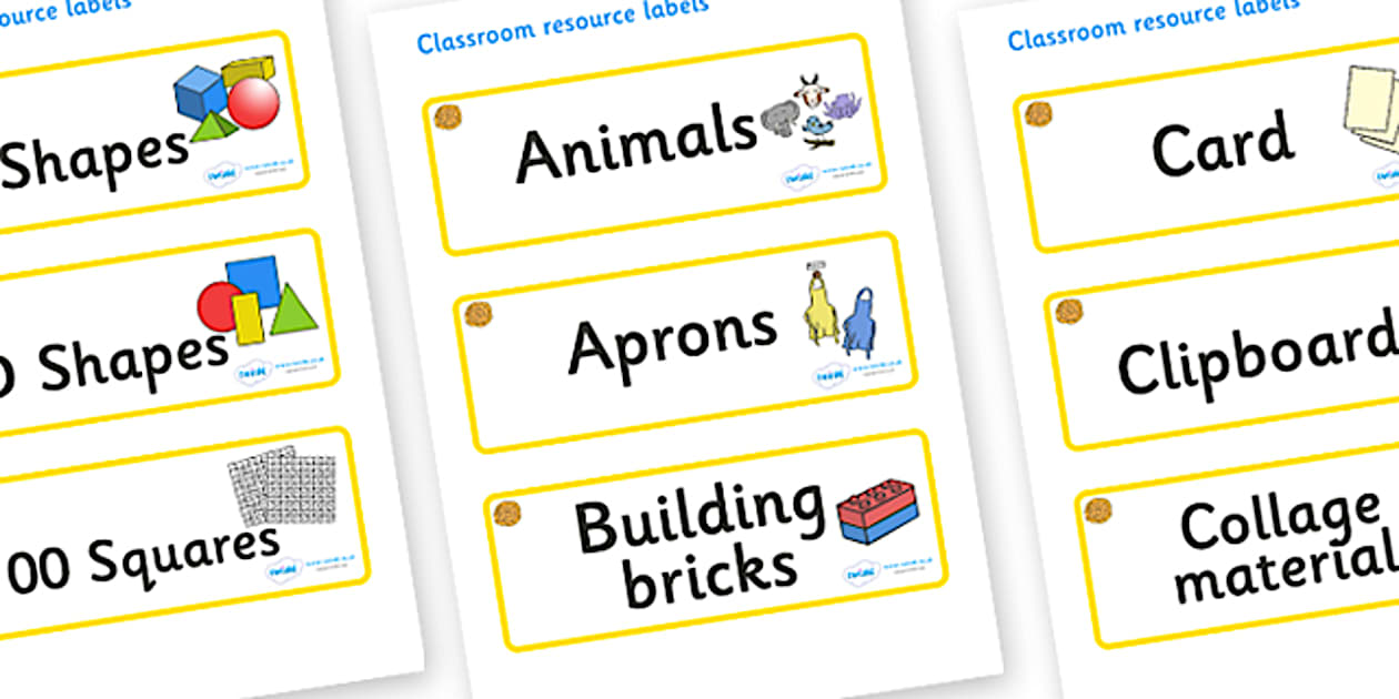 Marigold Themed Editable Classroom Resource Labels - Twinkl