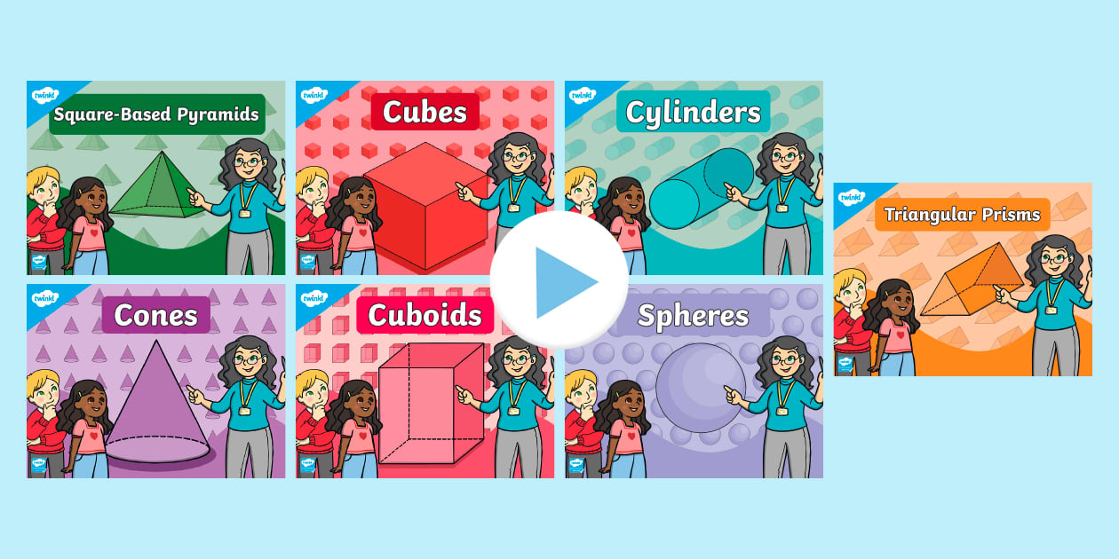 👉 Individual 3D Shape PowerPoint Pack - Twinkl