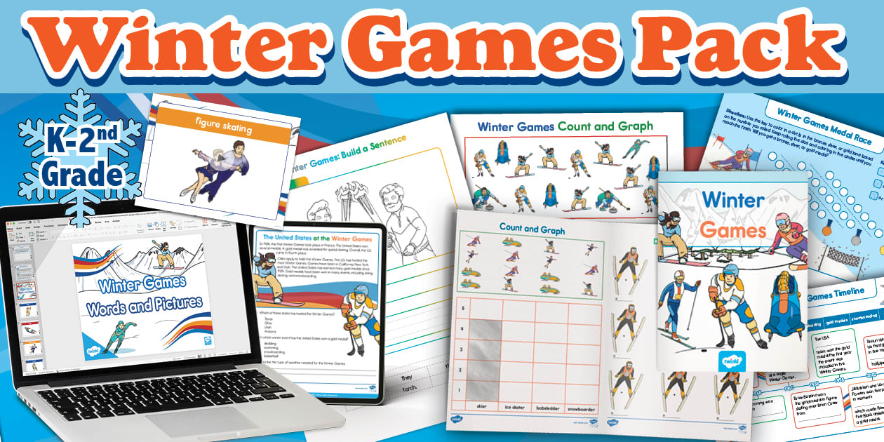 Winter Games Activity Pack for K-2nd Grade