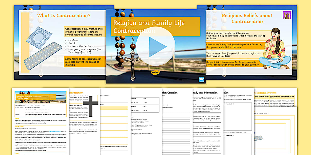 Religion, Relationships and Family Life Lesson 2: Religion and ...