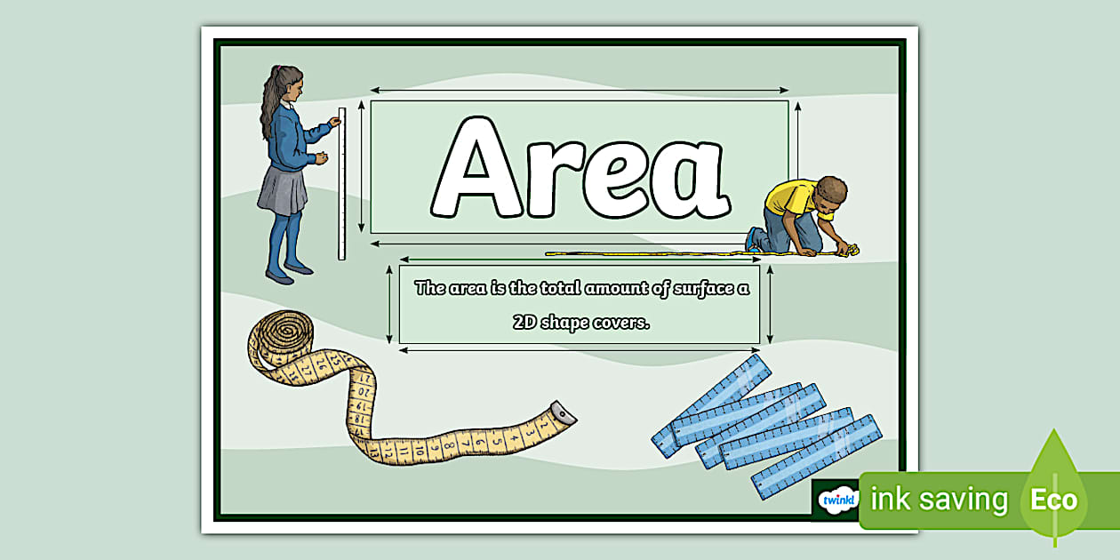 👉 Area Display Poster (teacher made) - Twinkl