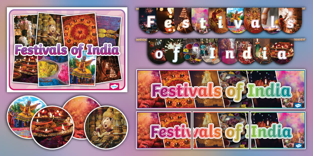 Festivals of India Display Pack (teacher made) - Twinkl