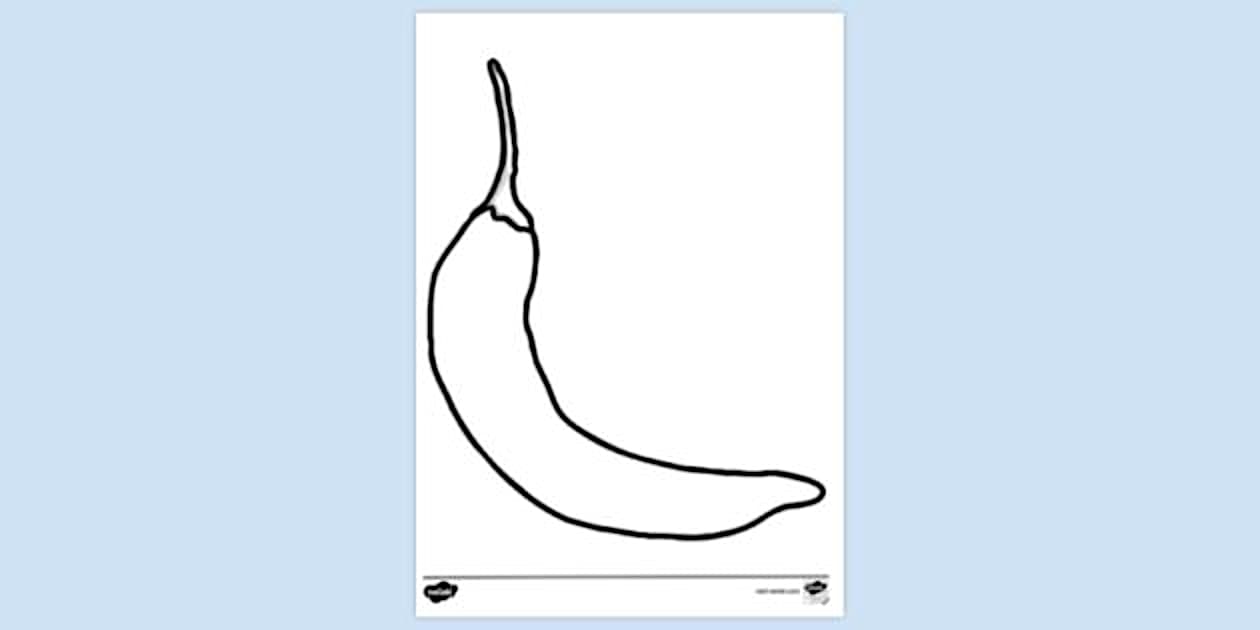 Chilli Colouring Sheet | Twinkl Resources (teacher made)