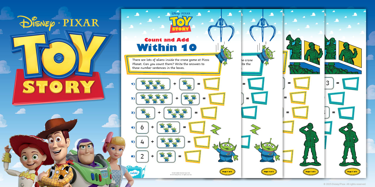 👉 Toy Story Activity Sheets (teacher made) - Twinkl