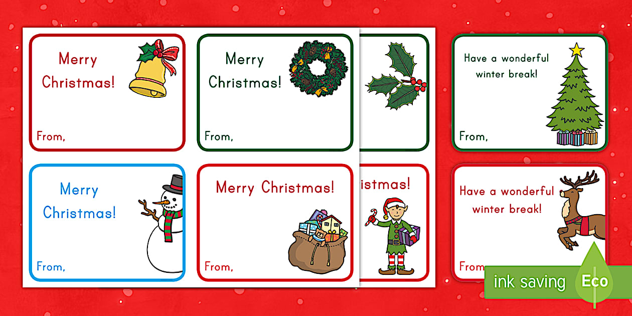 Editable Holiday Gift Card Template - Twinkl