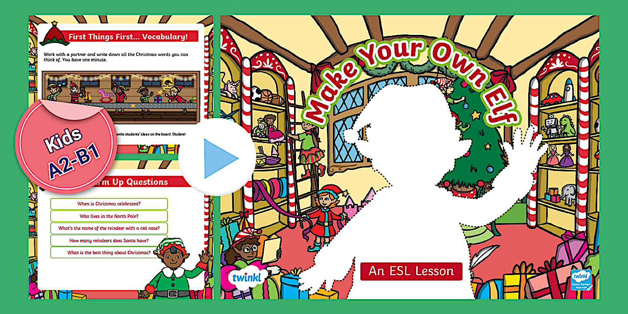 ESL Make Your Own Elf (teacher made) - Twinkl