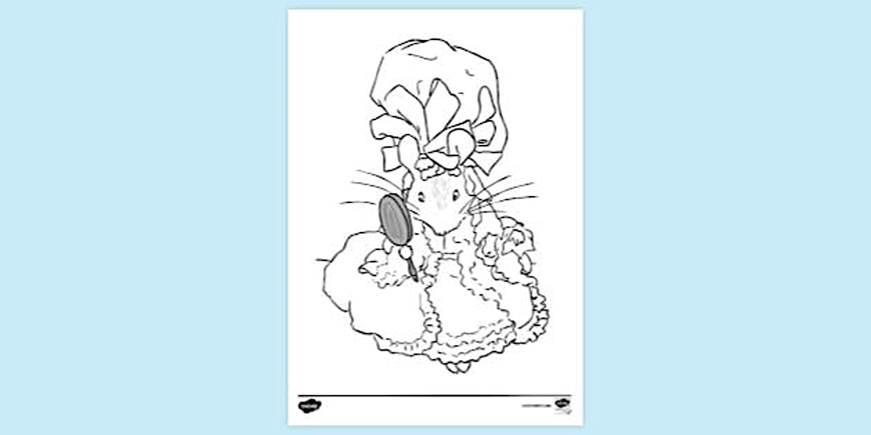 Mouse in Fancy Dress Colouring | Colouring Sheets - Twinkl