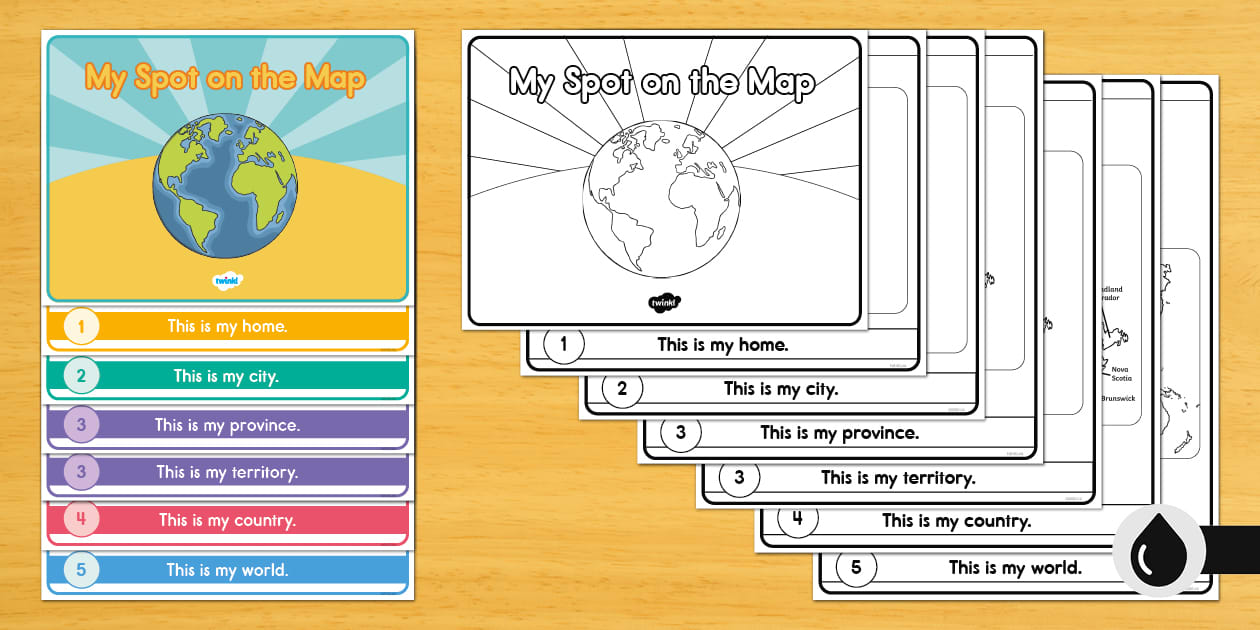 My Spot on the Map Canadian Flipbook (Lehrer gemacht)