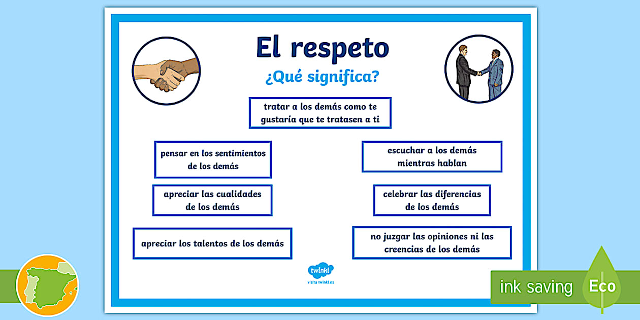 Póster: ¿Qué es el respeto? - Twinkl