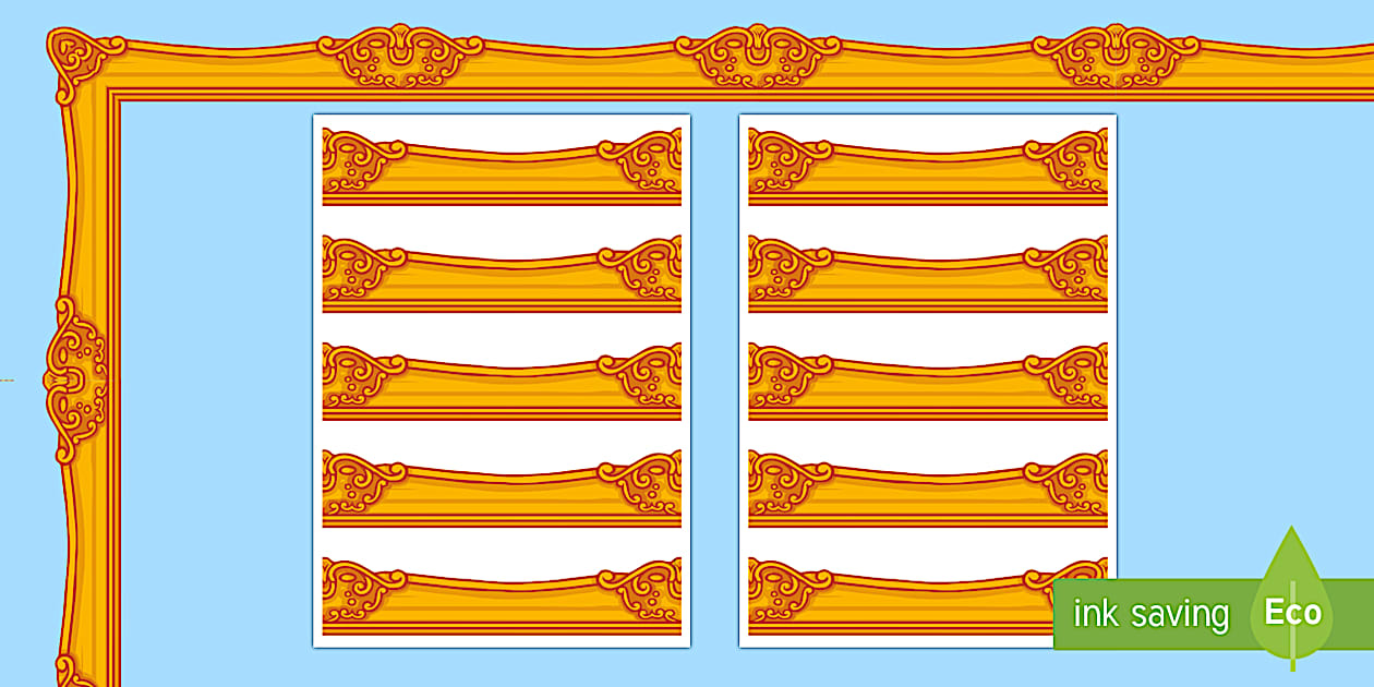 Picture Frame Border - Teaching Resources (teacher made)