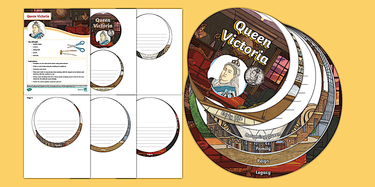 Queen Victoria Circles Booklet (teacher made) - Twinkl