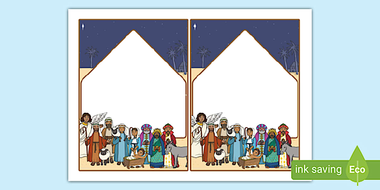 Black and White The Nativity Editable Notes (teacher made)