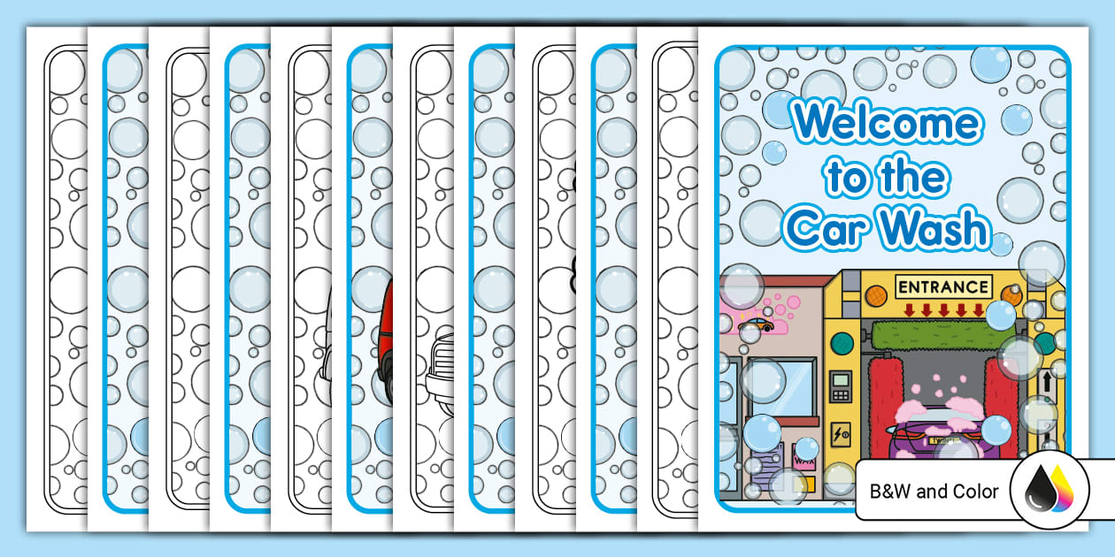 Car Wash Dramatic Play Posters (teacher made) - Twinkl