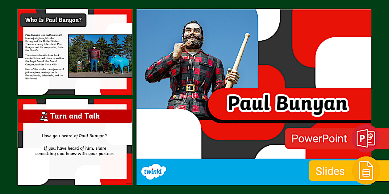 Paul Bunyan PowerPoint | History Resource | Twinkl USA